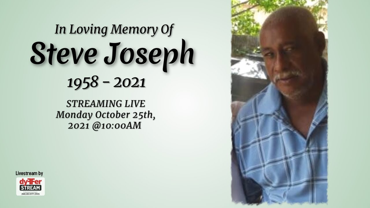 Steve Joseph Funeral Service - YouTube