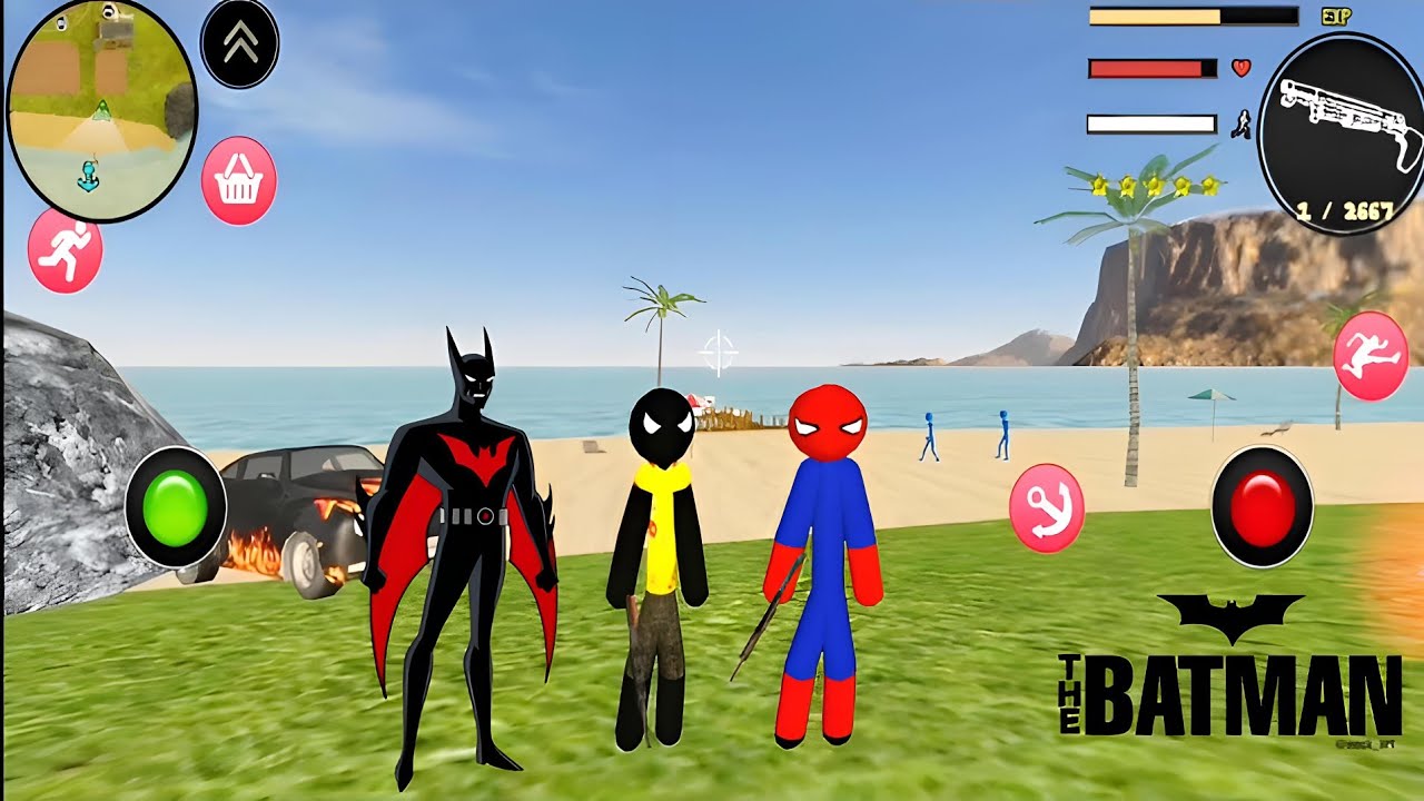 Batman Stickman Game Gangstar City Police and army Killed Part#52 New ...