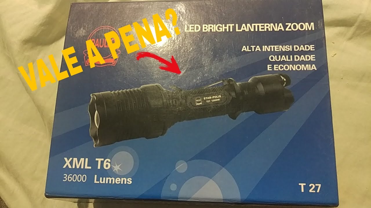 Review lanterna PAULLO Star-polis XML T6 - YouTube