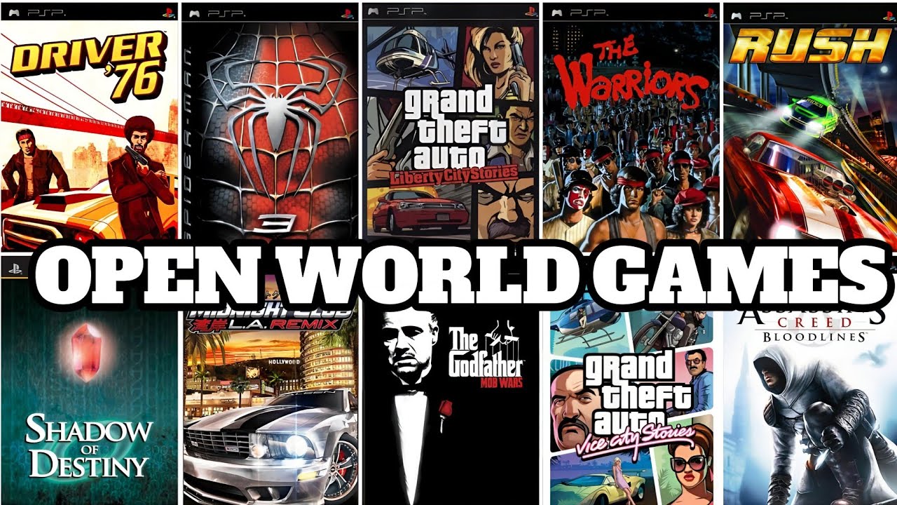 TOP 20 BEST OPEN WORLD GAMES FOR PSP[PLAYSTATION PORTABLE] - YouTube