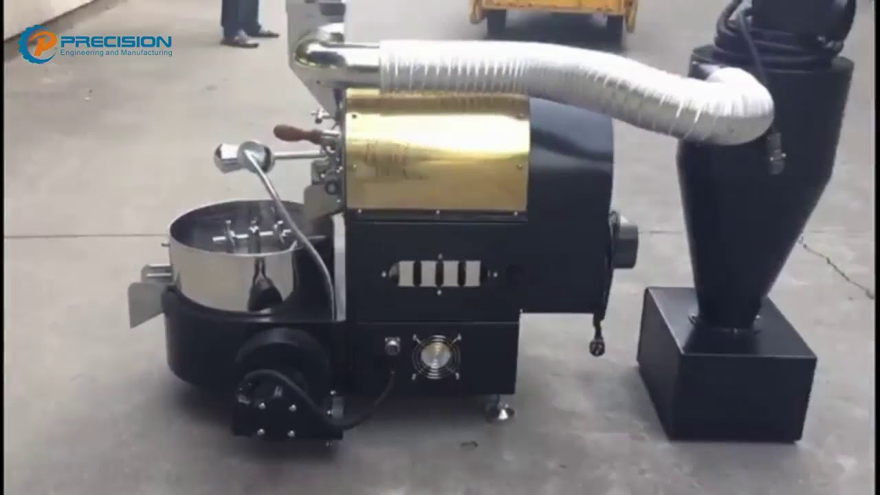 PRECISION 1kg coffee roaster show - YouTube
