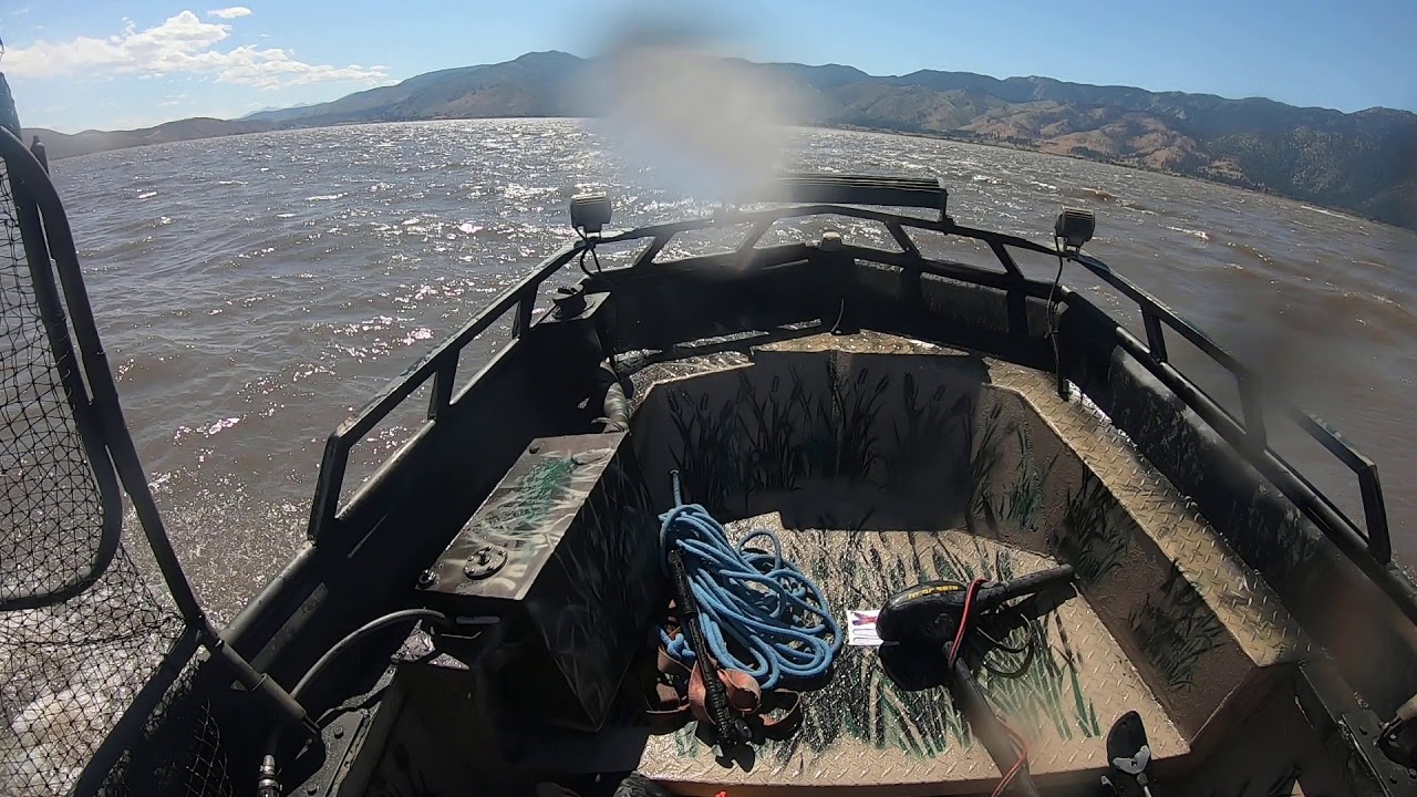 first run with the gator tail 40 efi in rough water - YouTube