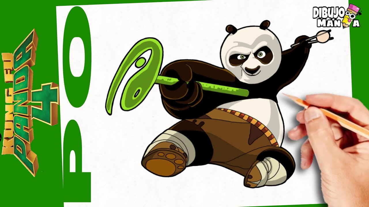 COMO DIBUJAR a PO de la película KUNG FU PANDA 4 | how to draw po from ...