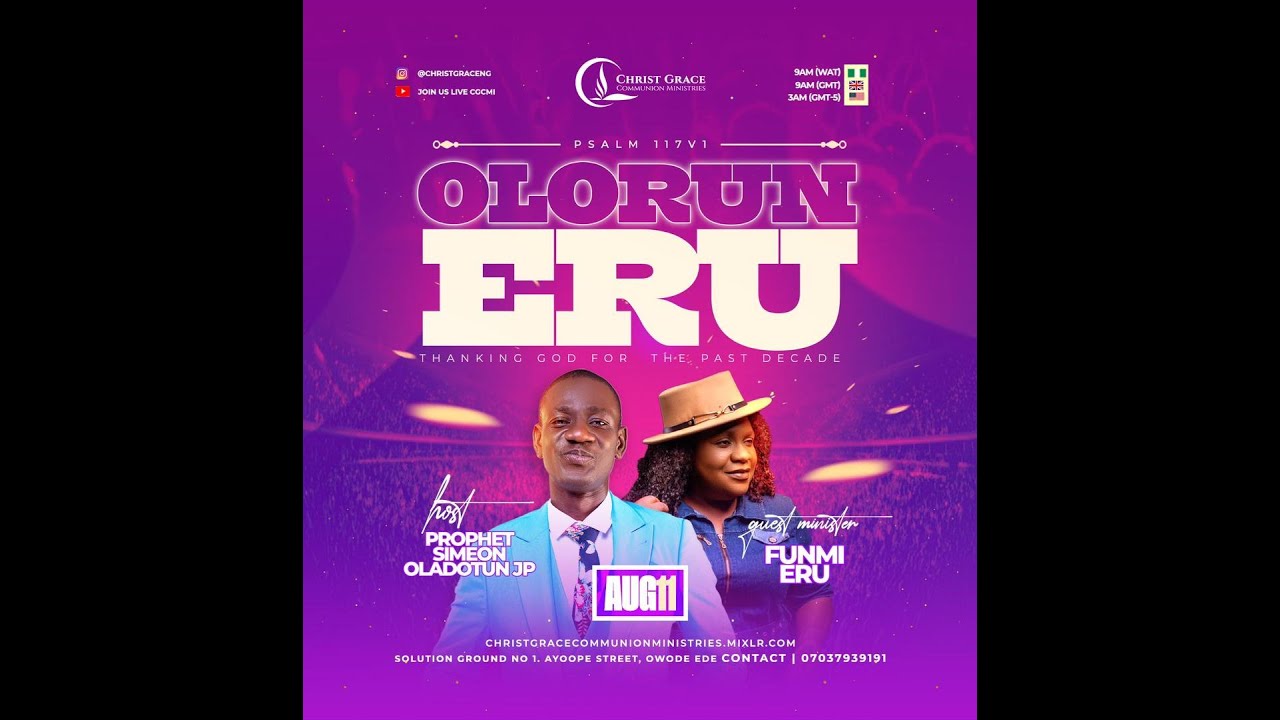SUNDAY SERVICE : OLORUN ORU || PSALM 117 : 1 || - YouTube