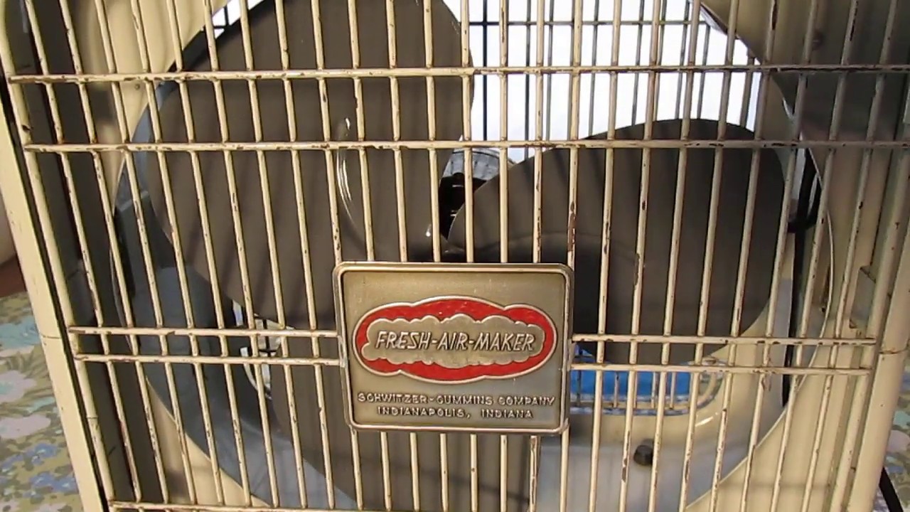 12 inch Fresh Air Maker vintage box fan 5 - YouTube