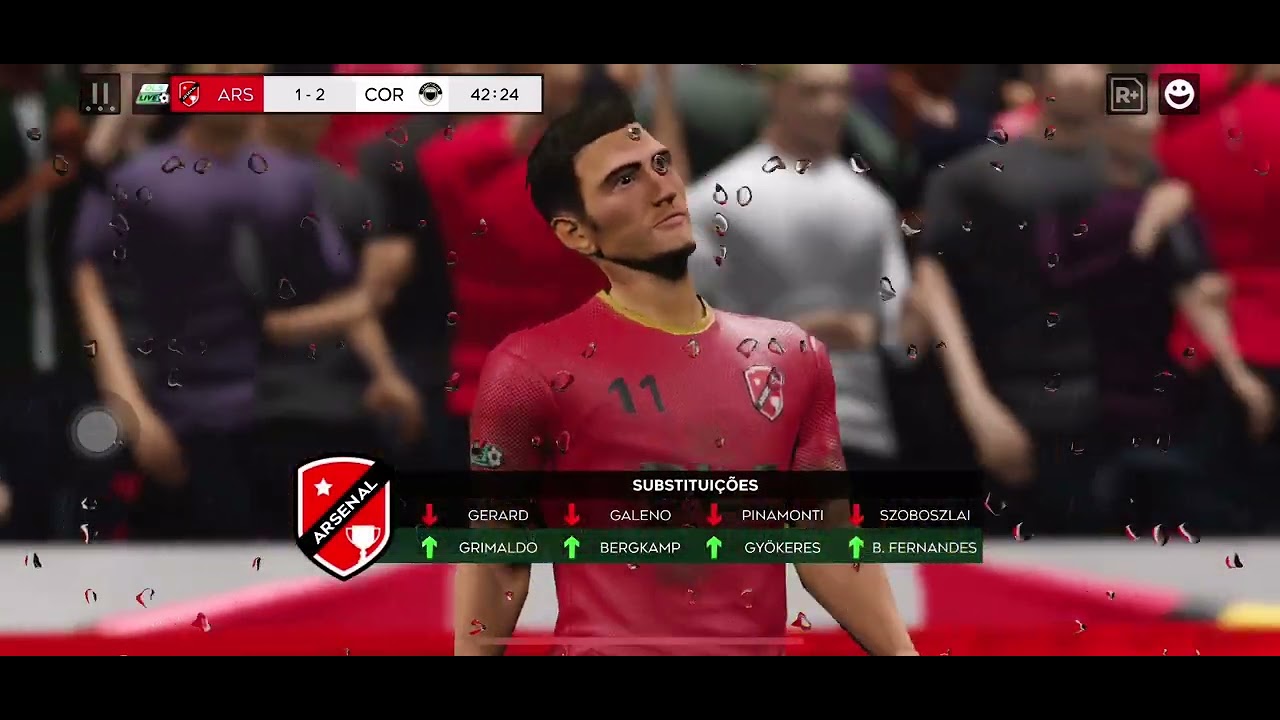 Corinthians x Arsenal Dream League live Nível 8 DLS25 - YouTube