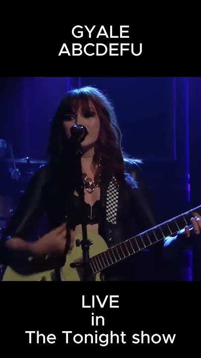 GAYLE- ABCDEFU (Live in The Tonight Show) - YouTube