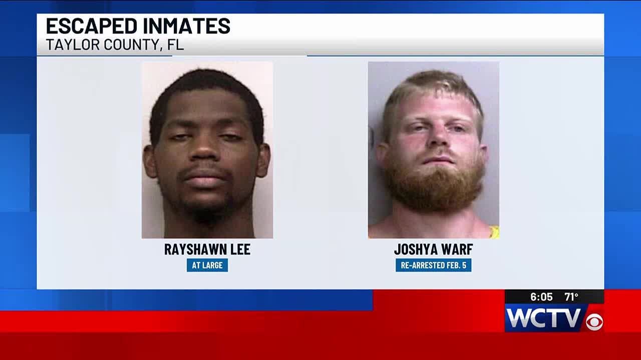 One escaped Taylor County inmate in custody, other still at large - YouTube