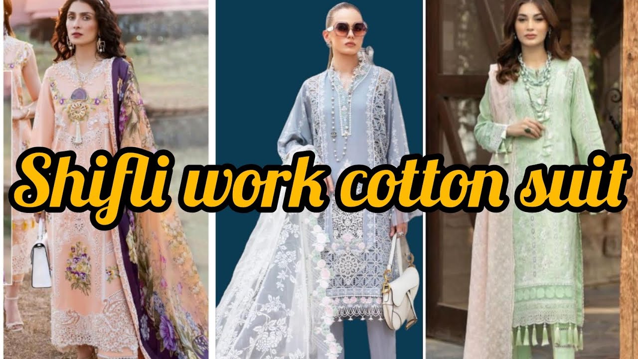 shifli work pakistani cotton suit hual from meesho 😳😳😳best collection ...
