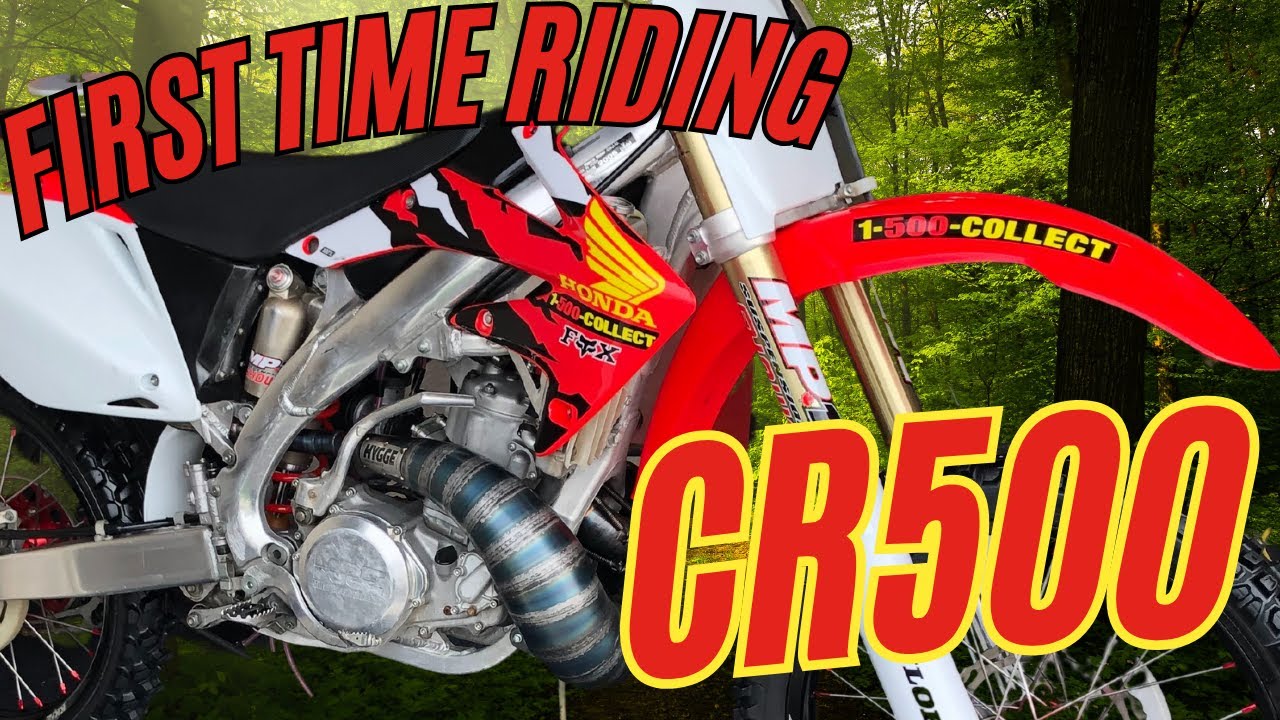 Honda CR500 (first ride ever) - YouTube