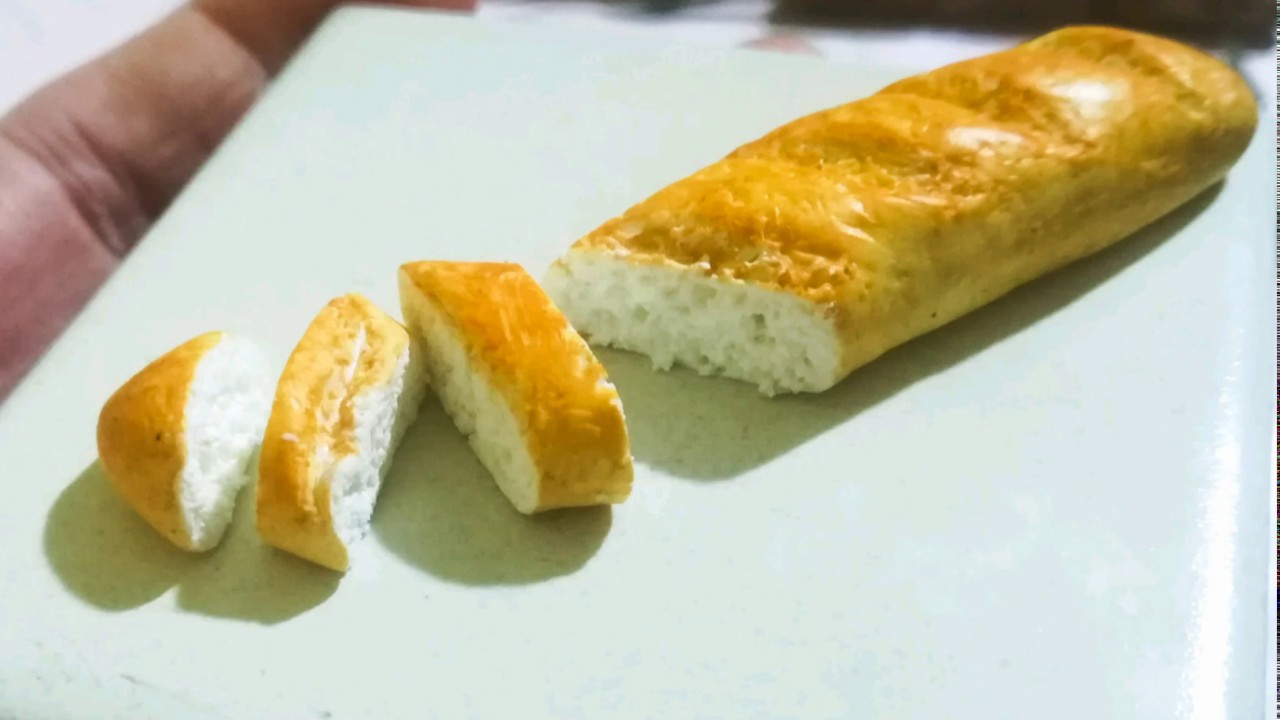 Speed tutorial pane in fimo - speed tutorial polymer clay bread - YouTube