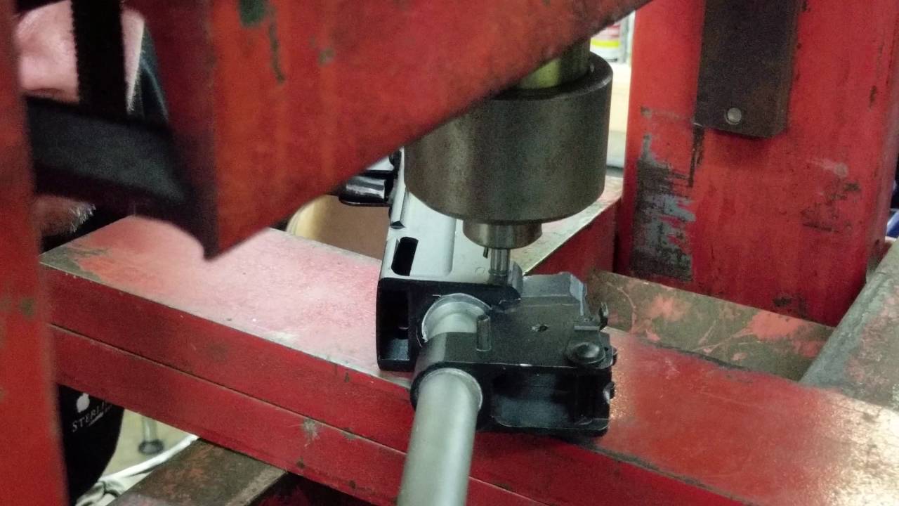 Pressing AK Barrel Trunion Sterling Arsenal Custom Shop - YouTube