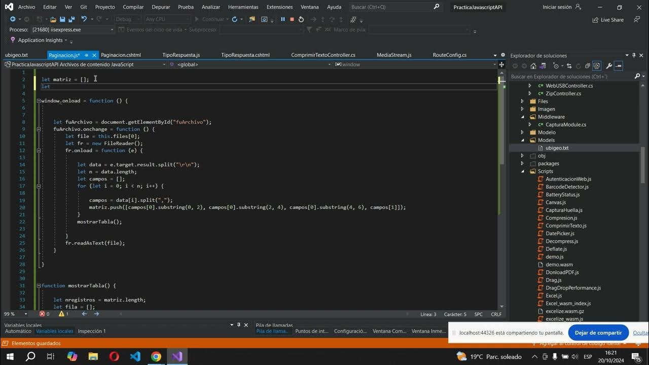 Crear paginación en javascript desde cero sin librerías - YouTube