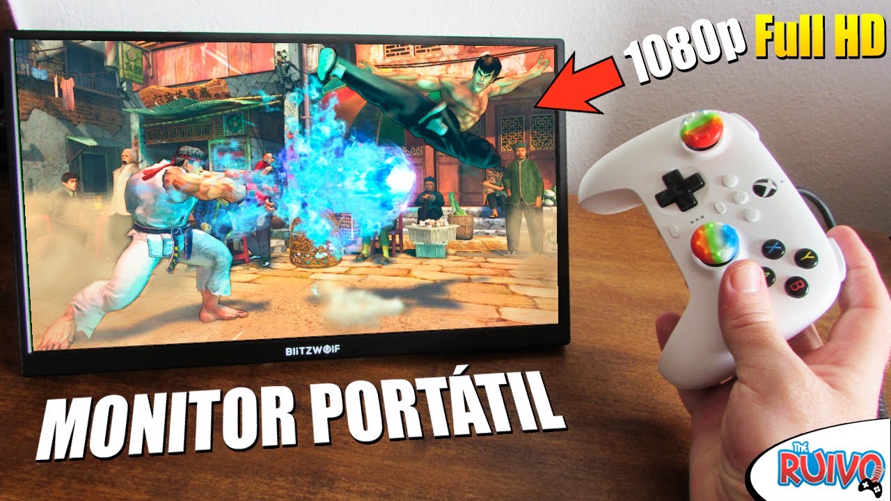 Análise do NOVO Monitor Portátil BlitzWolf PCM2L Full HD 1080P - YouTube