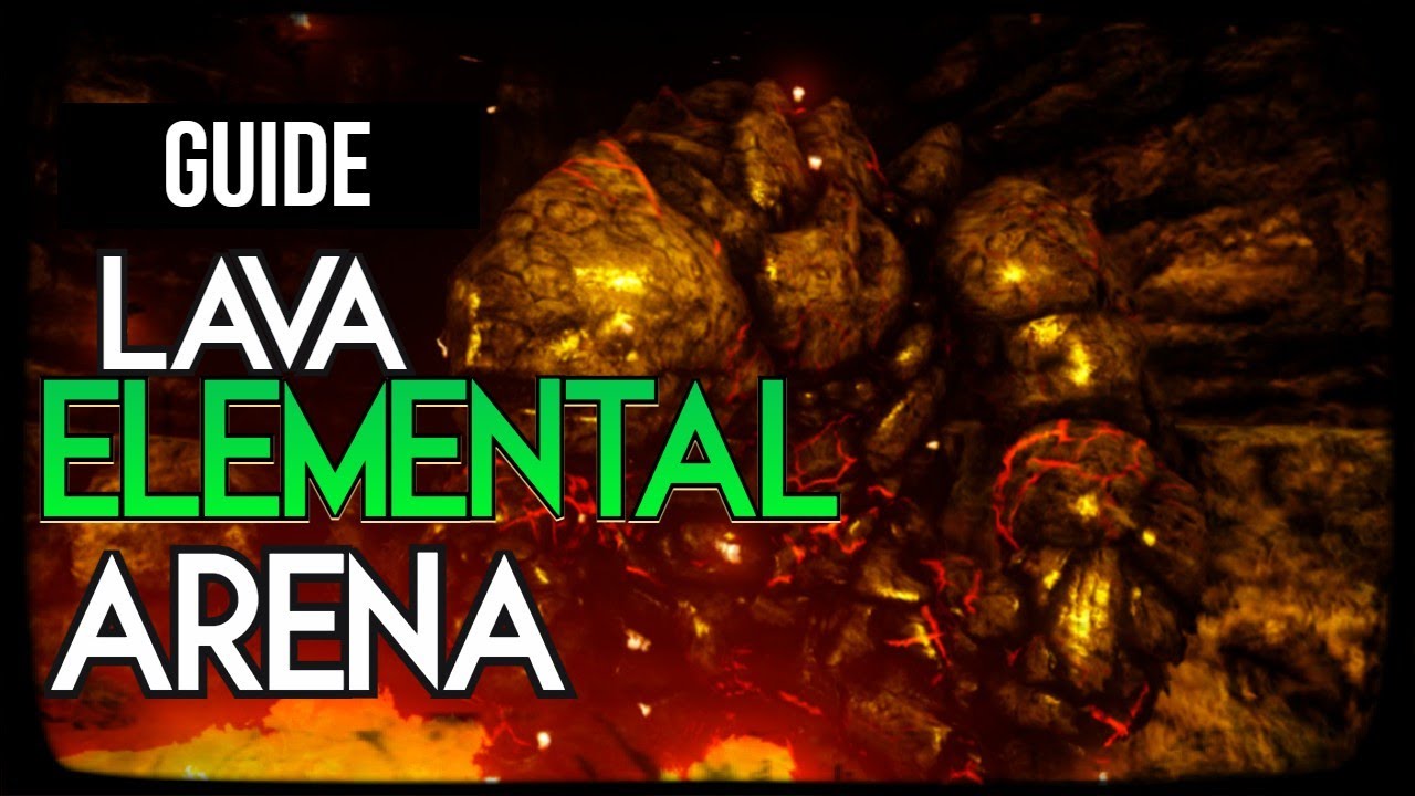 ARK | Lava Elemental Arena (Ragnarok) ITA (lava golem boss) - YouTube