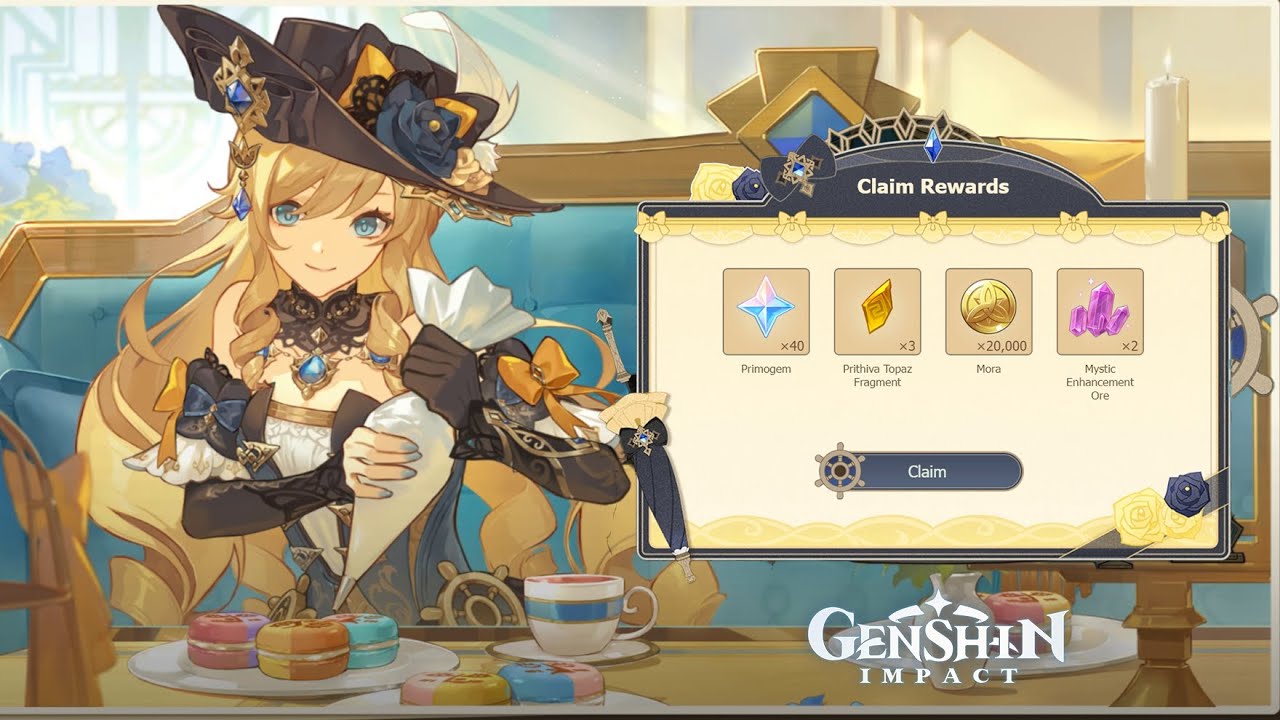 How to play Navia web event Macaron Melange Genshin Impact - YouTube