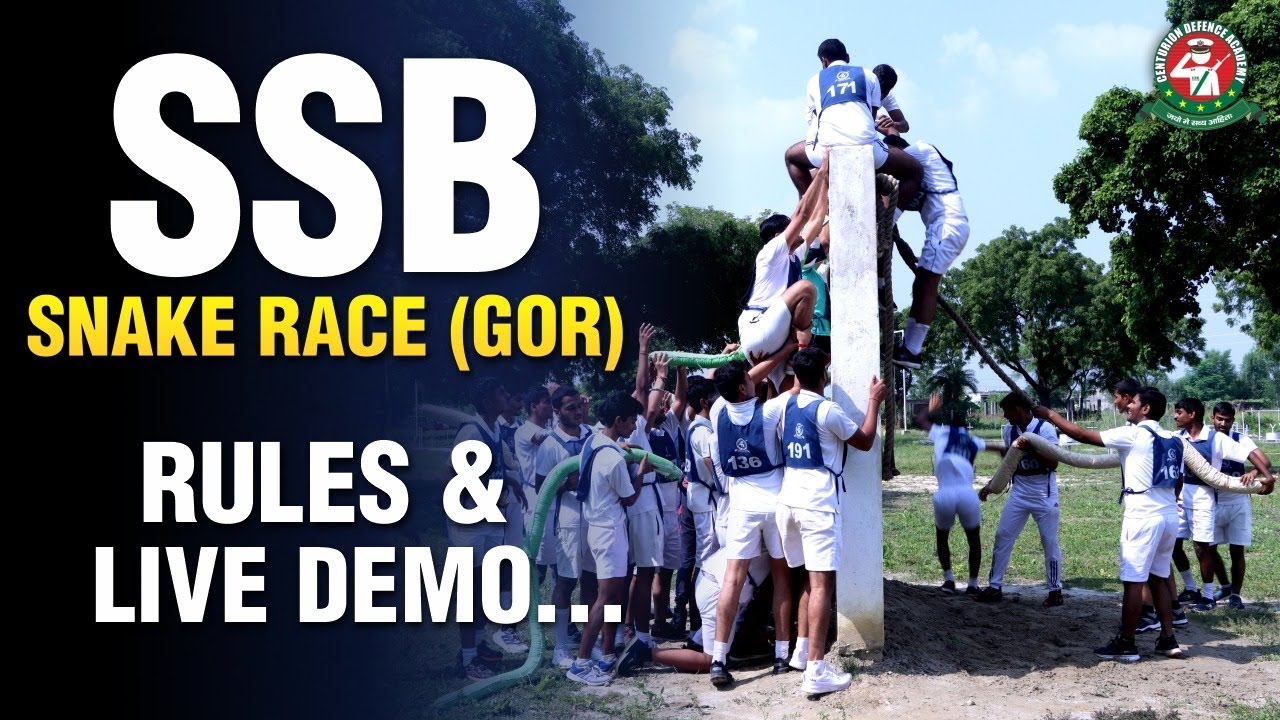 Group Obstacle Race (GOR) Snake Race Rules | SSB GTO Task Practice ...