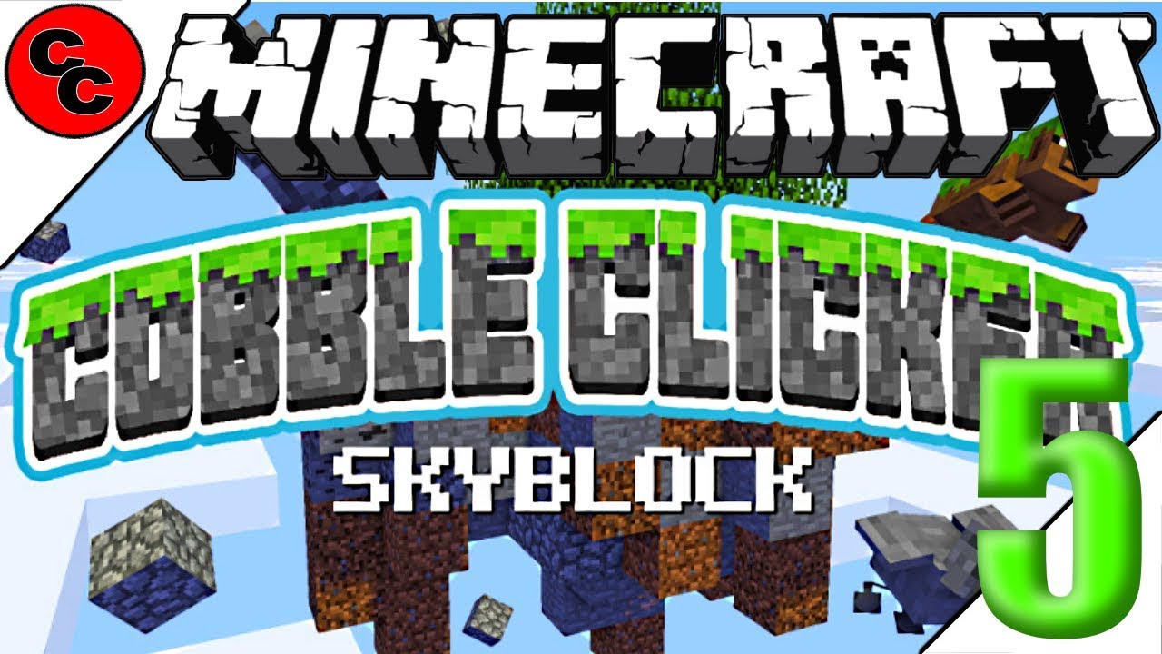 Minecraft: " COBBLE CLICKER lets play Ep5 2500 cobblestone Island ...