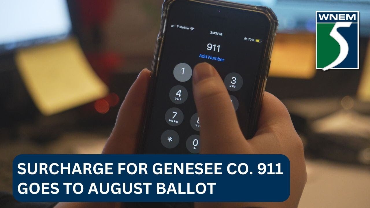 Surcharge for Genesee Co. 911 goes to August ballot - YouTube