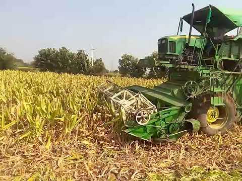 Turmeric leaf cutting with harvester at Bussapoor - YouTube