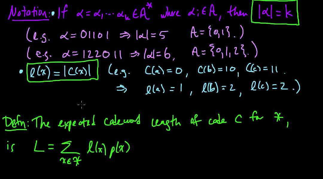 (IC 2.7) Expected codeword length - YouTube