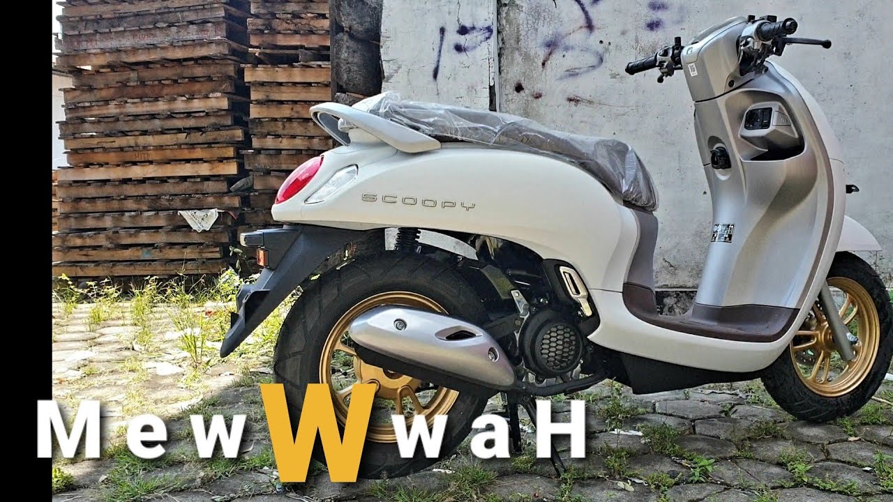 ALL NEW HONDA SCOOPY 2021 PRESTIGE | Matte WHITE !! - YouTube