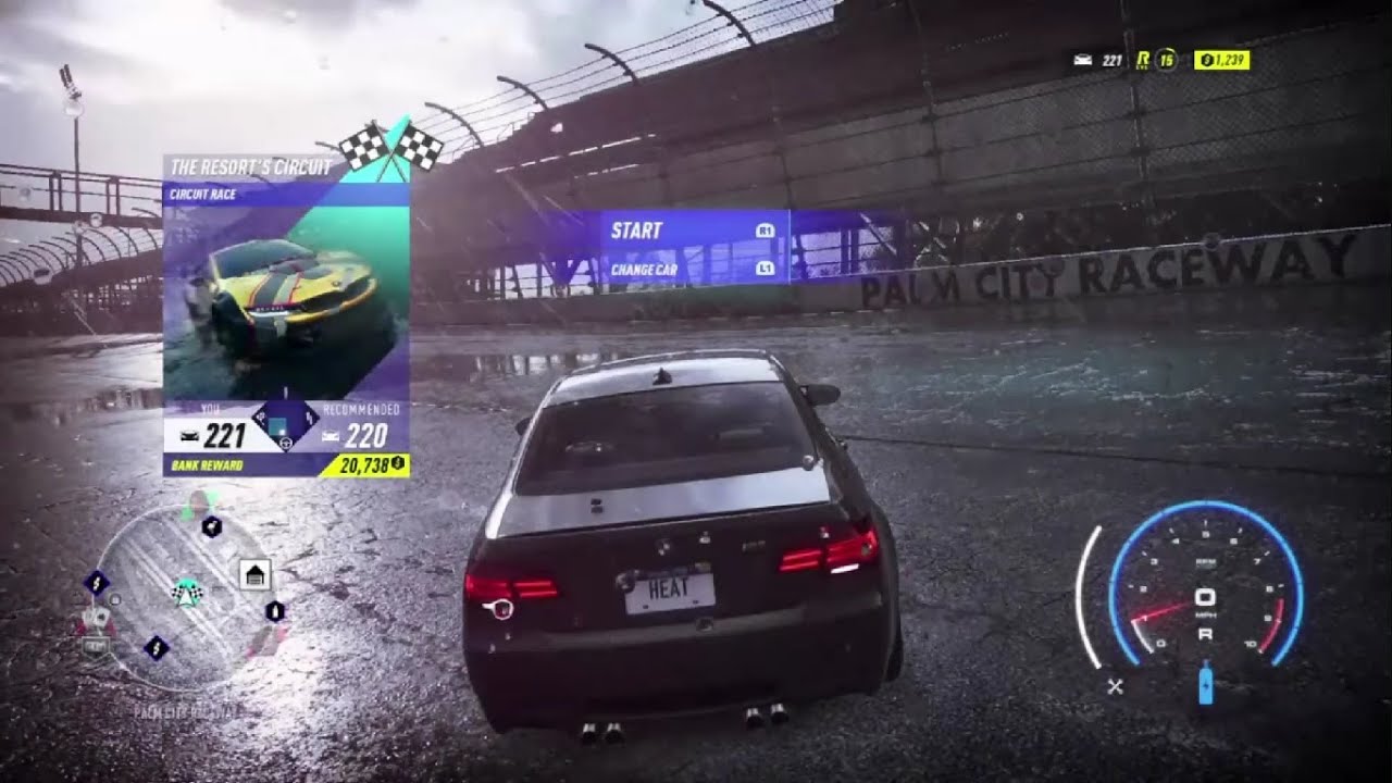 NFS Heat Gameplay: The Resort's Circuit (Circuit Race) Walkthrough ...