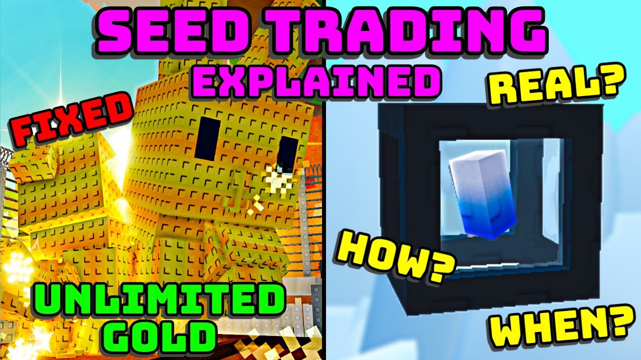 🤔 SEED TRADING EXPLAINED + UNLIMITED GOLD MUTATION FIXED IN GROW A ...