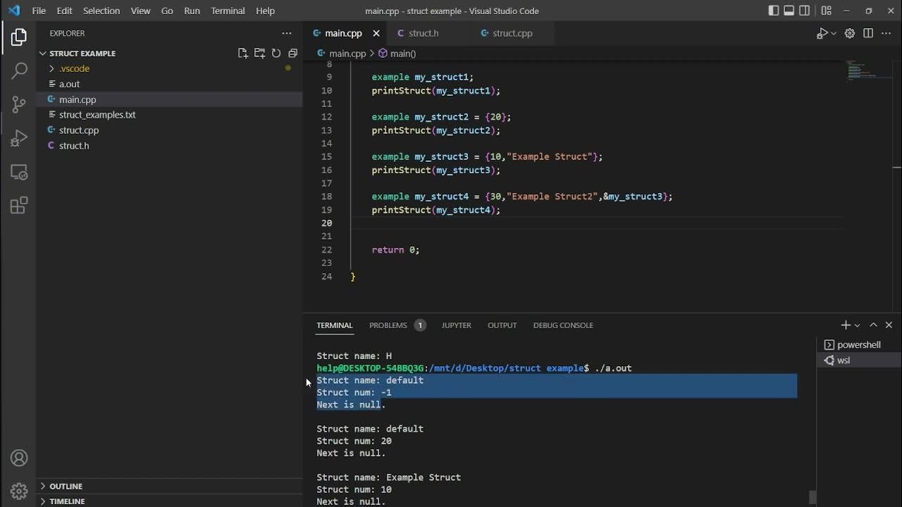 struct example - YouTube