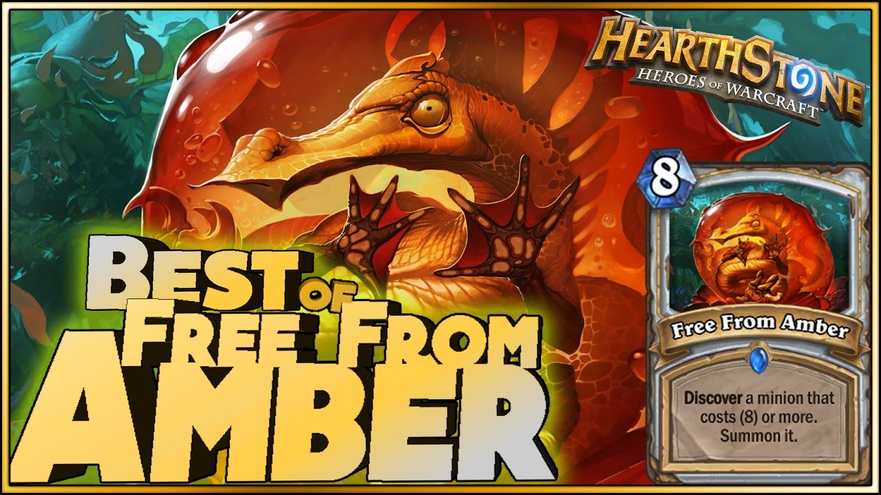Hearthstone - Best of Free From Amber - Funny and lucky Rng Moments ...