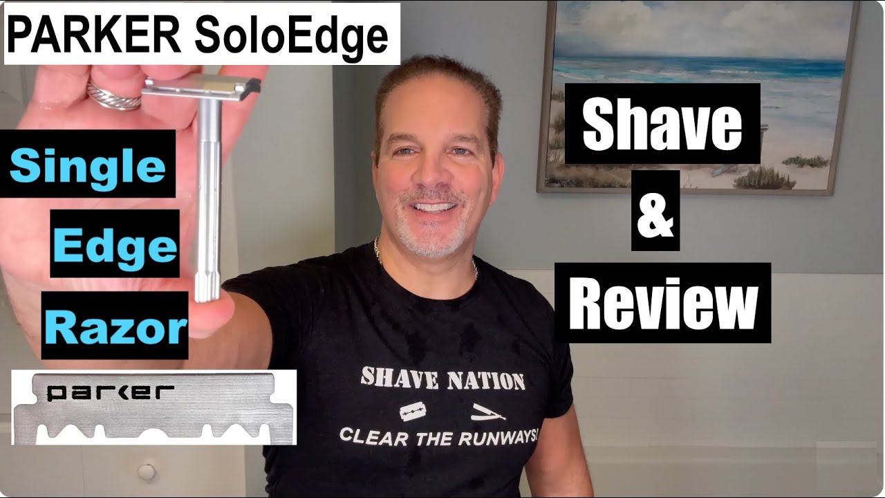 NEW! Parker SoloEdge Razor Shave-Review+Breakage! - YouTube