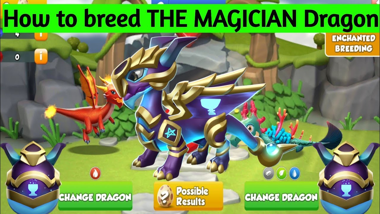 How to breed The MAGICIAN Dragon -DML - YouTube