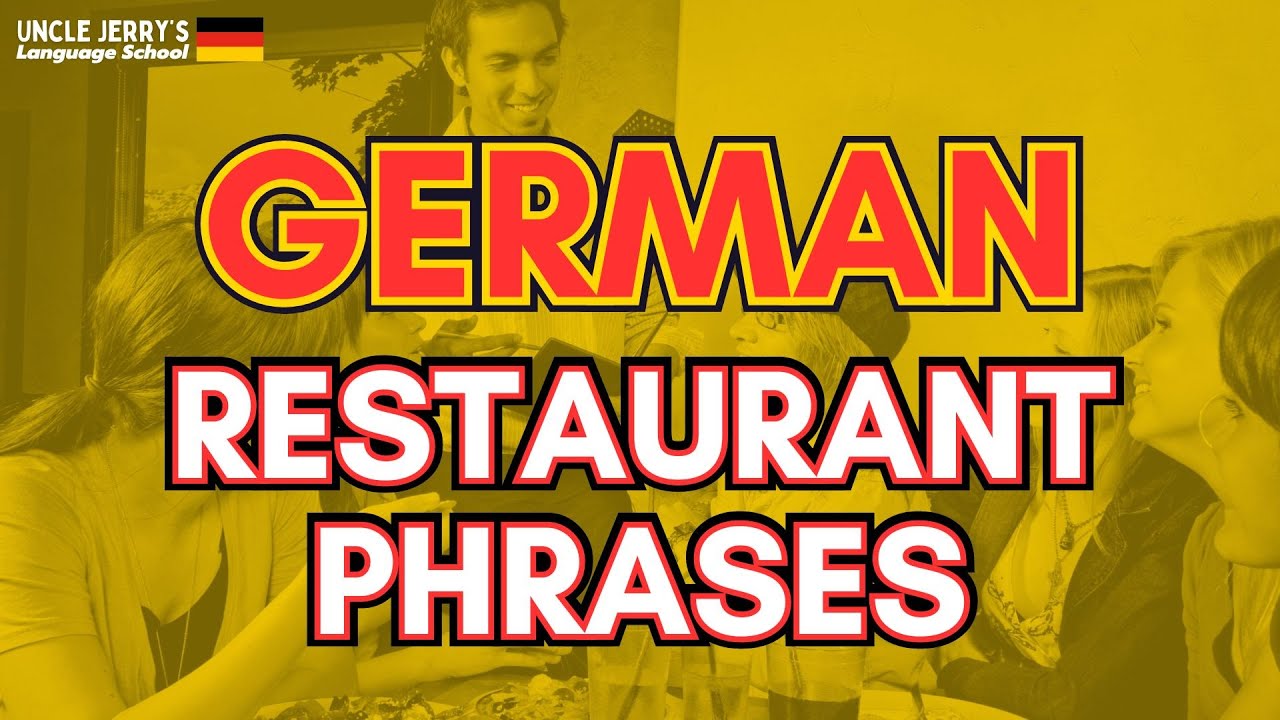 Restaurants phrases in German - Dining phrases in German - YouTube