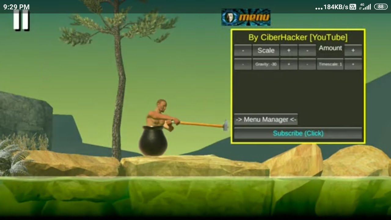 How to download getting over it mod apk.very easy 1000000000000000% ...