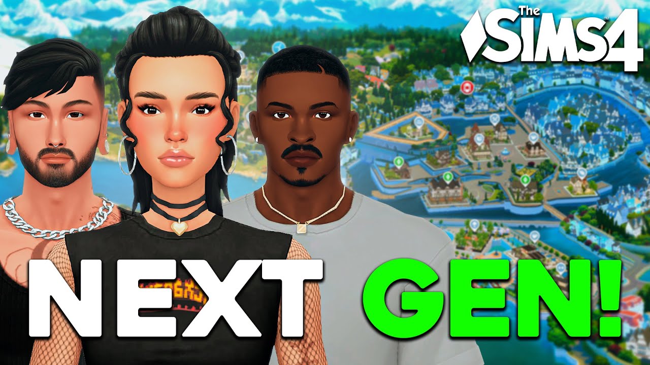 finally playing my 'Sims 4: NEXT GEN' save file... - YouTube