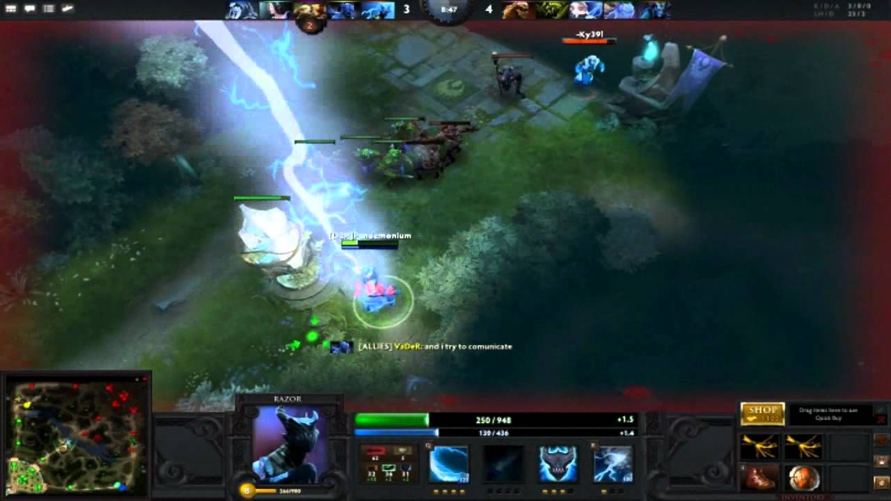 Dota 2 Full Match Gameplay With Live Commentary 3 - Razor - YouTube