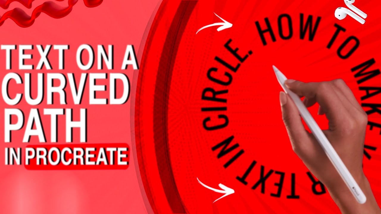 How To Text On A Curved Path In Procreate Step By Step Youtube