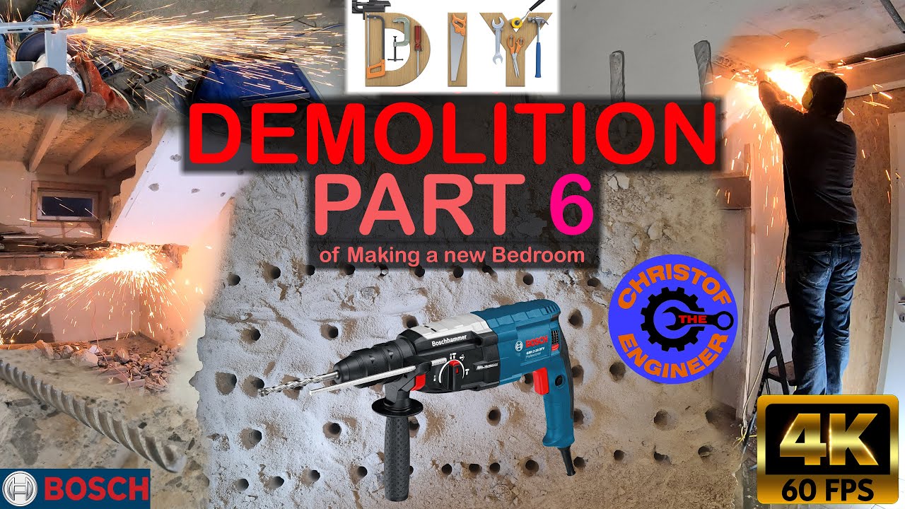 DIY – One Man Demolition crew. PART VI - sixth Video. Crushing concrete ...