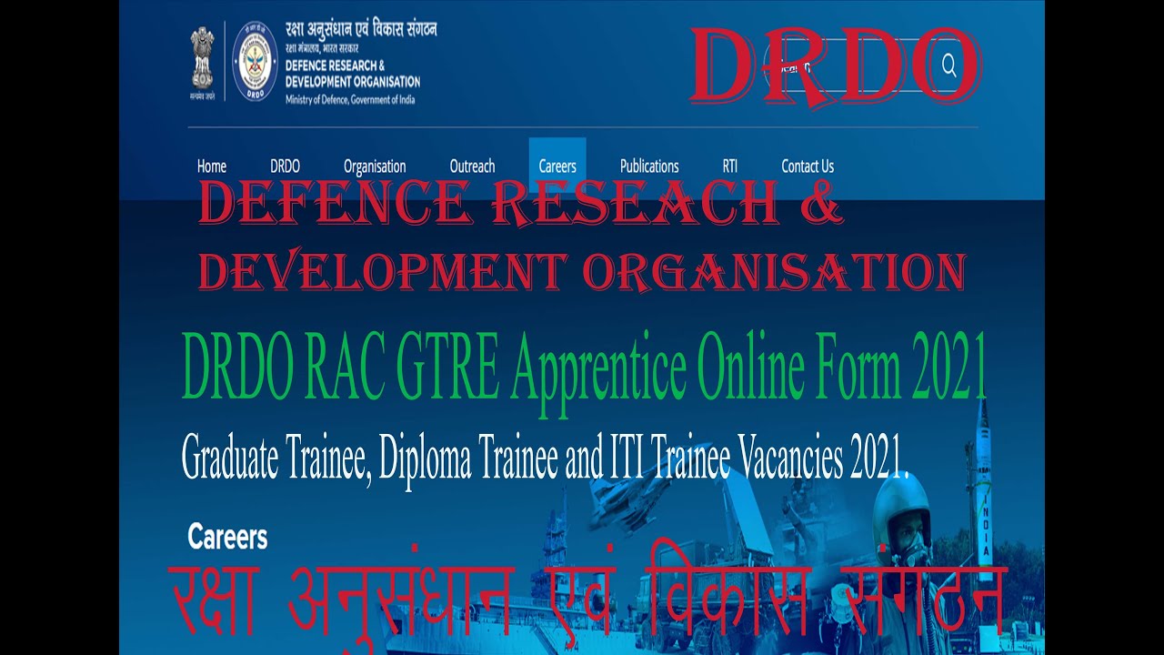 DRDO GTRE Apprentice Online Form 2021|| DRDO|| DRDO Apprenticeship Online Form 2021| Vacancies ...