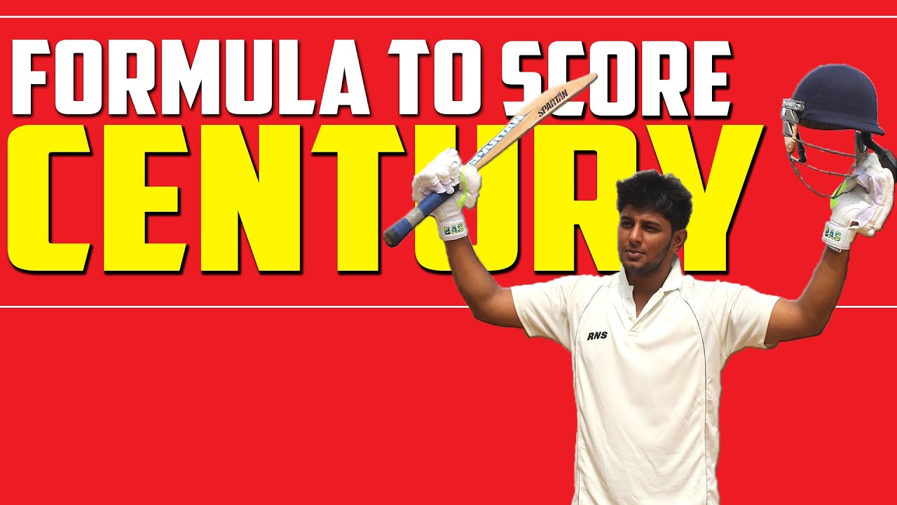 Formula To Score Century In Cricket | Cricket Batting Tips | Nothing ...