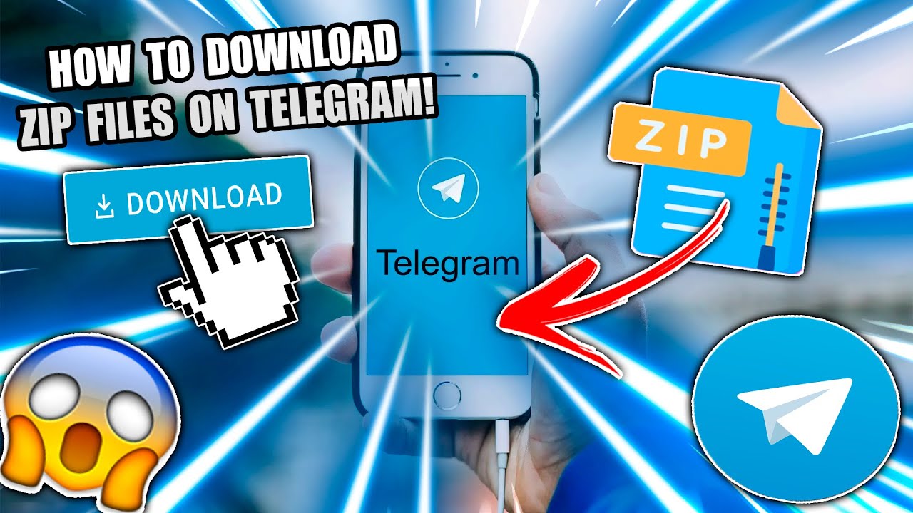 How to DOWNLOAD .ZIP FILES on TELEGRAM from a MOBILE DEVICE - YouTube