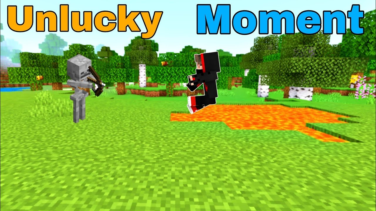 Minecraft Unlucky Moment #9 - YouTube