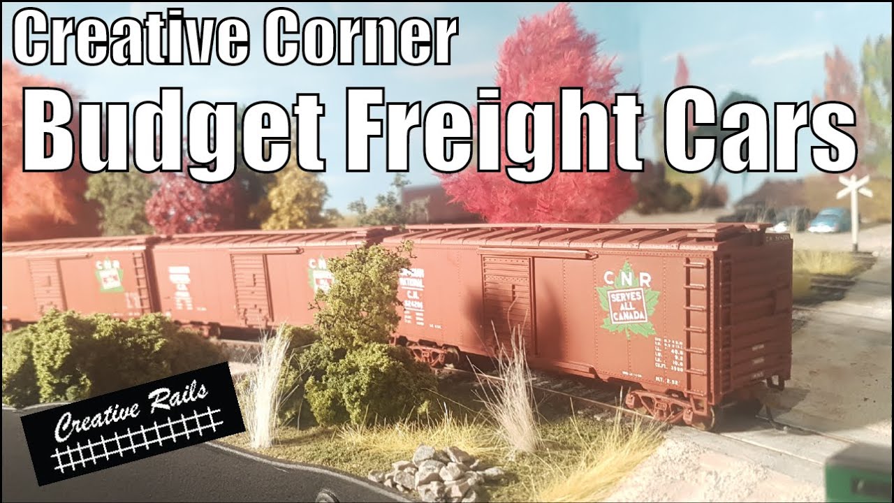 Budget Model Railroad Freight Cars - Creative Corner - YouTube
