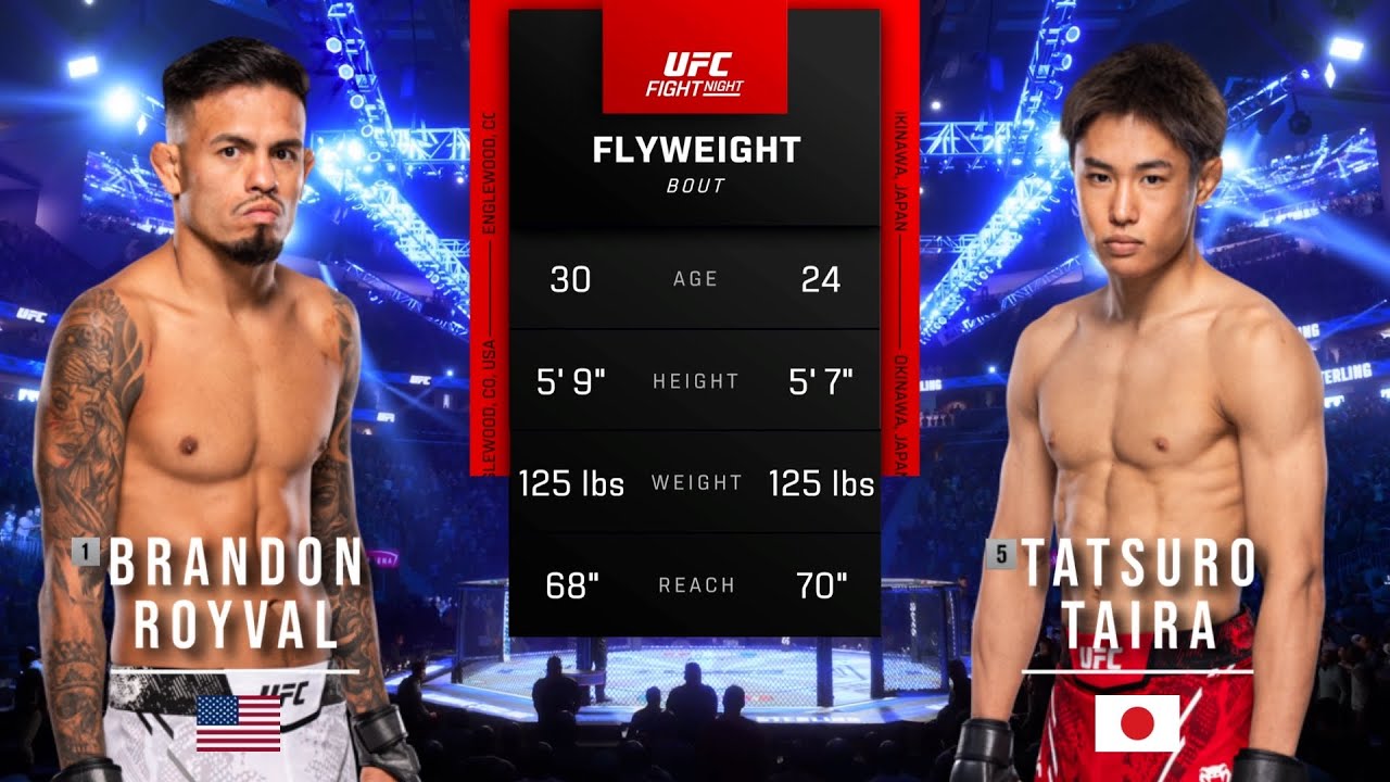 BRANDON ROYVAL VS TATSURO TAIRA FULL FIGHT UFC VEGAS 98 - YouTube