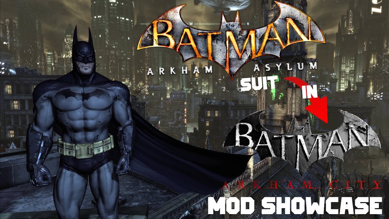 Default Arkham Asylum Batman suit in Arkham City Skin MOD Showcase ...