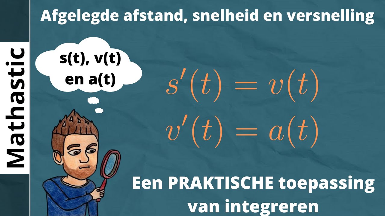 Afgelegde weg, snelheid en versnelling bij primitiveren - YouTube