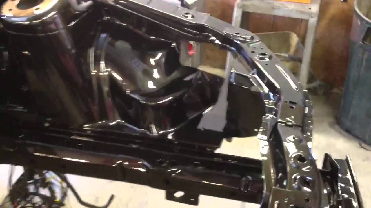 My shaved & painted engine bay. - YouTube