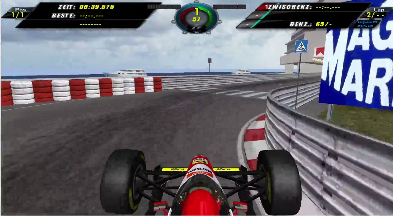 F1 Challenge VB 1993 Ferrari Monte Carlo Onboard Lap - YouTube