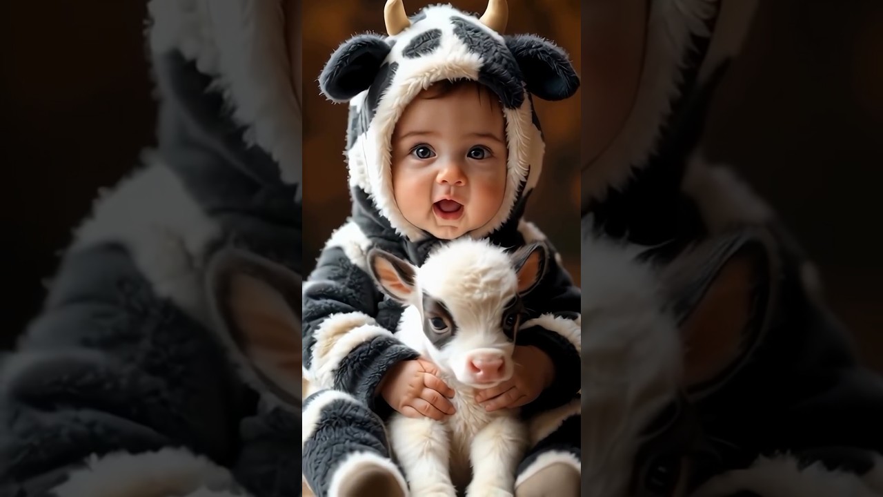 Imitating animal sounds with children's voices 🥰 - YouTube