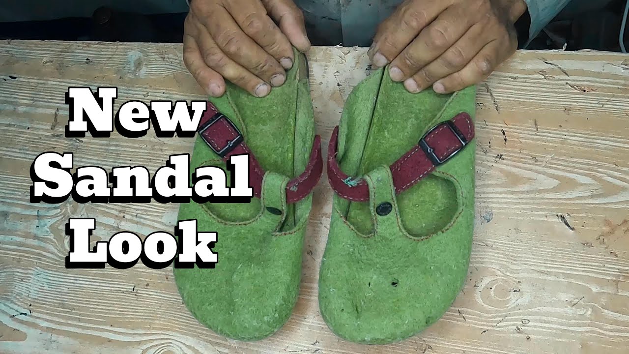 Transform & Repair Old Women's Sandal | New Look DIY Makeover - YouTube